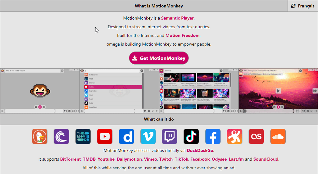The new monkey supports 11 backends - MotionMonkey - omega Movement